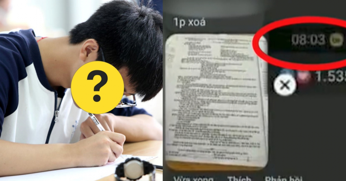 Thanh niên bị nghi làm lộ đề thi Văn đăng video đính chính cho biết công an đã gọi điện, lộ 1 ...