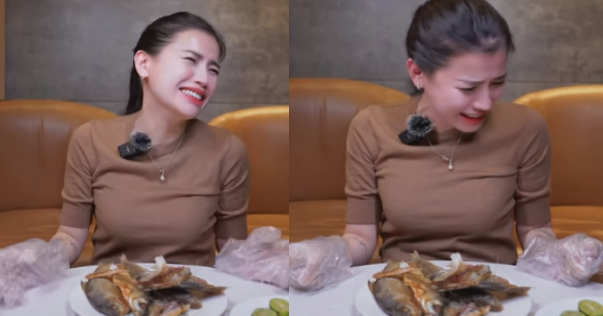 “Chiến thần” Võ Hà Linh “tái xuất” review đồ ăn sau khi bị các quán ăn cấm cửa, biểu cảm “quá lố ...