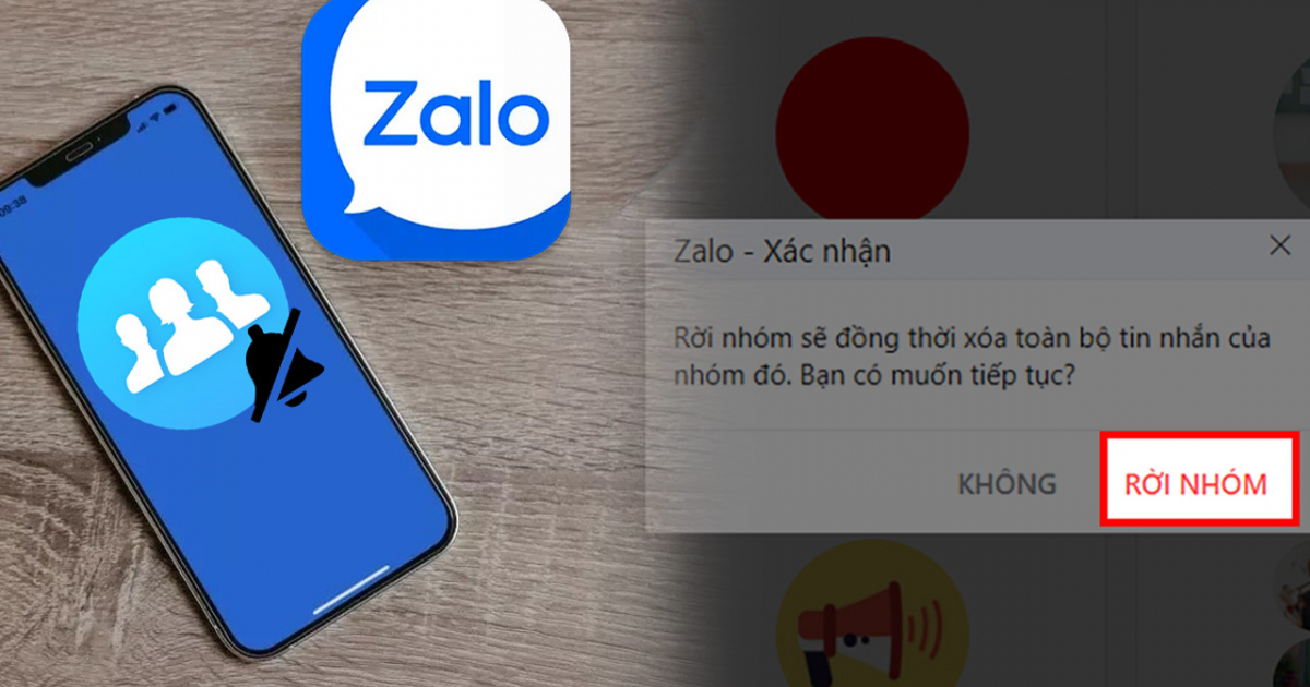 Cách rời nhóm chat Zalo không bị phát hiện, không để lại thông báo gì?
