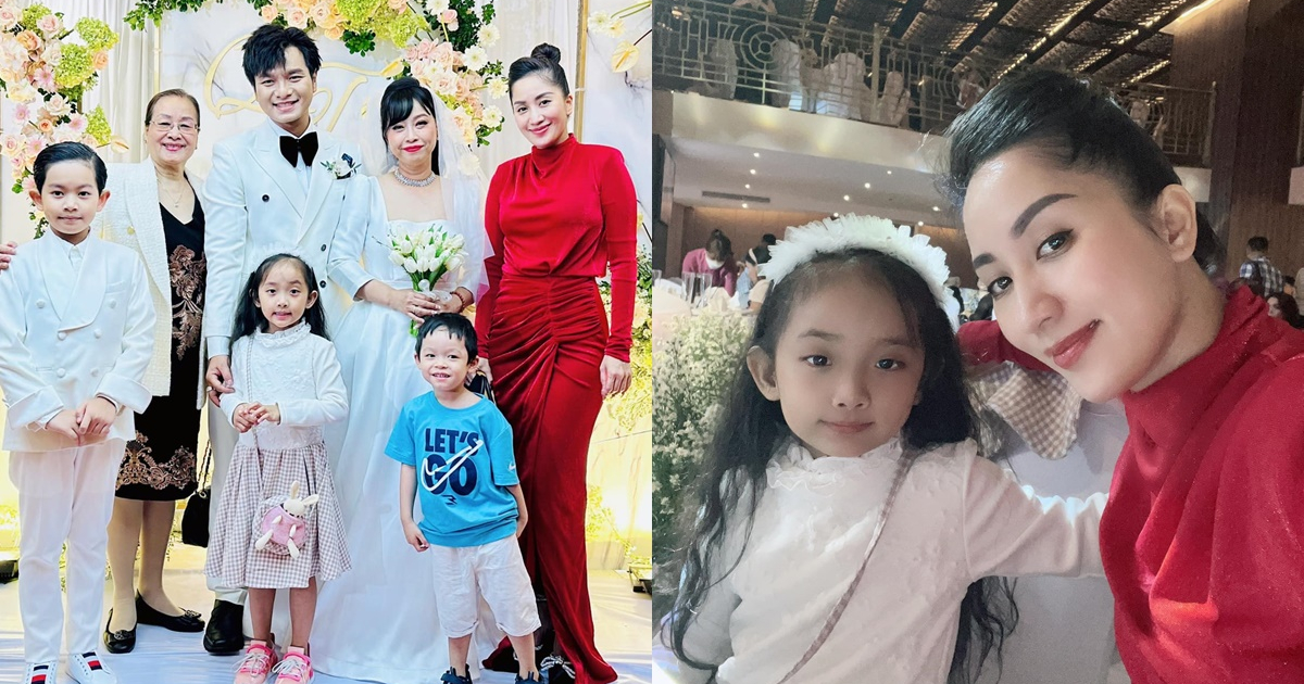 Mang bầu lần 3, Khánh Thi vẫn tự tin diện đồ nổi bần bật đi ăn cưới, bị nói lấn lướt cô dâu