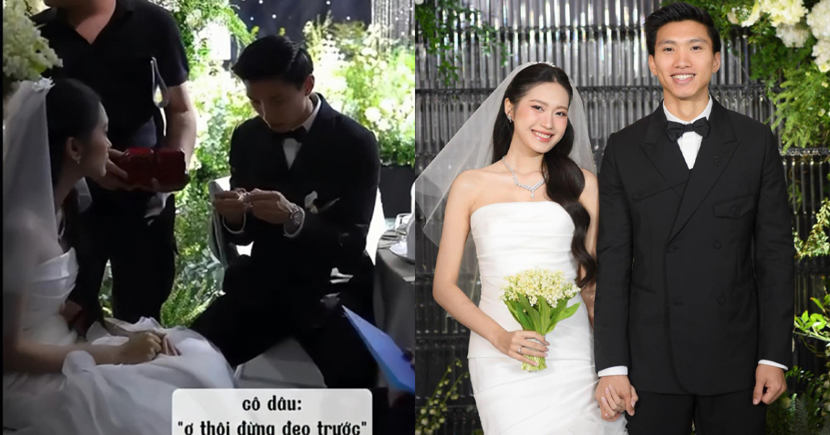 Hậu trường đám cưới Đoàn Văn Hậu - Doãn Hải My, cô dâu xanh mặt khi thấy chú rể làm 1 điều kiêng kỵ