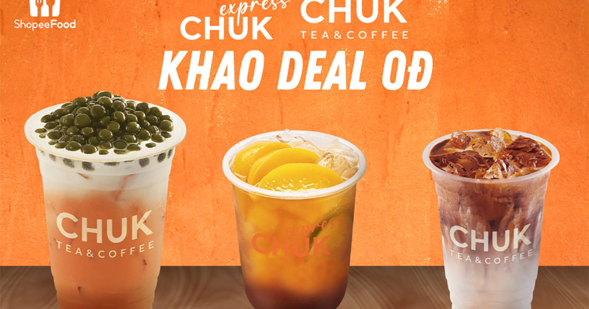 Đồ uống mát lạnh nhưng giá “nóng bỏng tay”, chỉ có thể là mưa deal 0 đồng từ thương hiệu Chuk