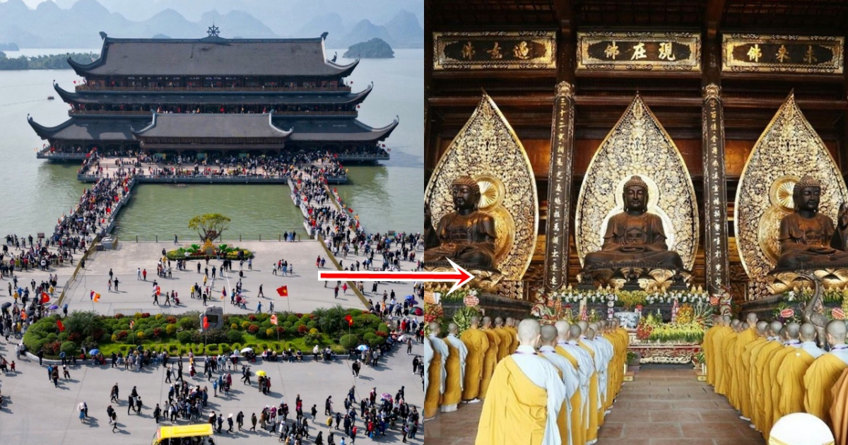 Một ngôi chùa ở Việt Nam lập kỷ lục là ngôi chùa lớn nhất thế giới, gắn ...