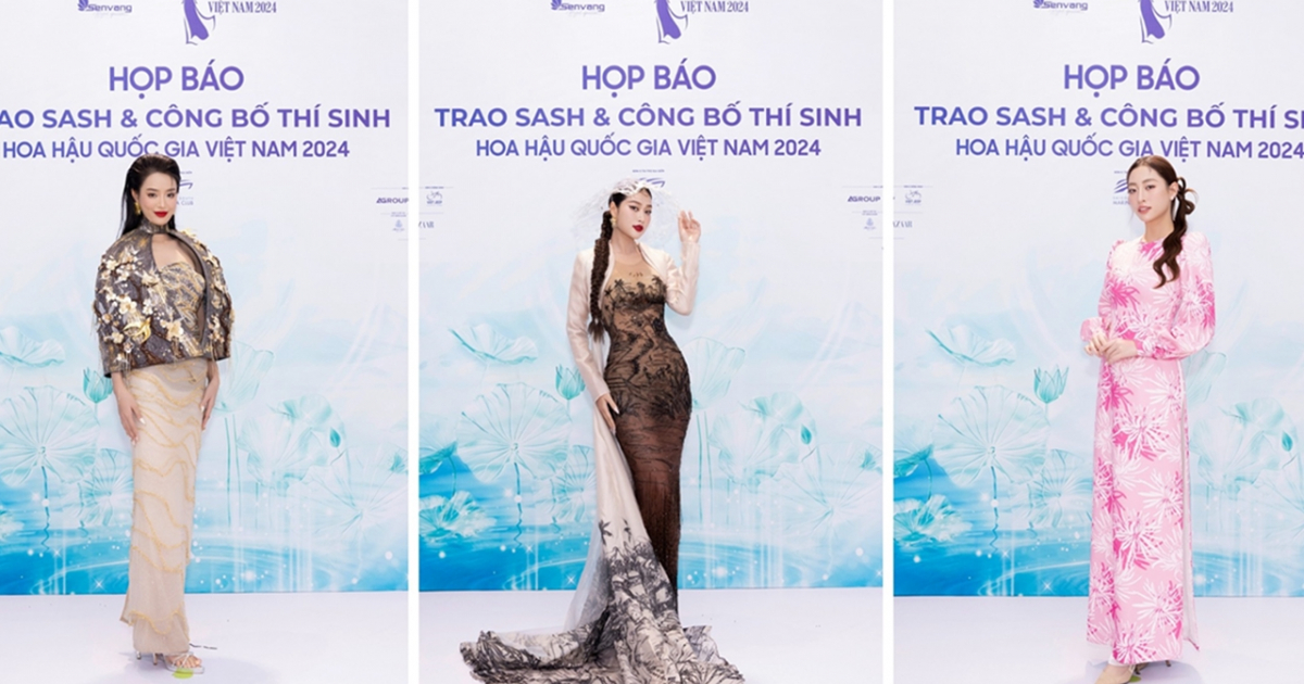 Đoàn Thiên Ân, Lương Linh và dàn hậu khoe sắc trên thảm đỏ trao sash ...