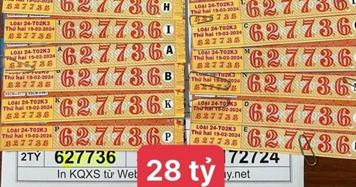 Chủ đại lý vé số xác nhận việc một người số trúng 28 tỷ ngày vía Thần tài